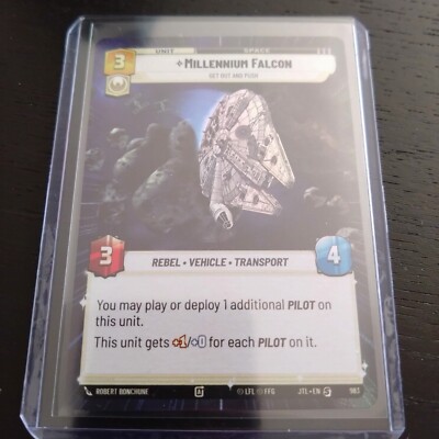 Star Wars Unlimited Jump to Lightspeed - Millennium Falcon #983 Spec ...