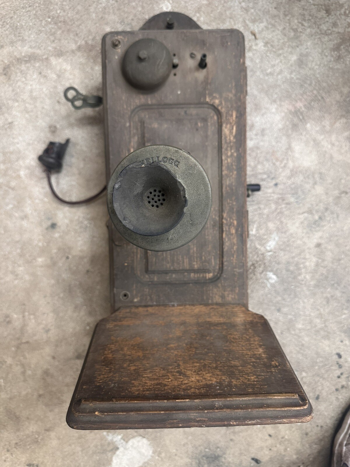 Antique Kellogg Wall Mount Crank Phone, Oak Circa 1900’s. Needs ...