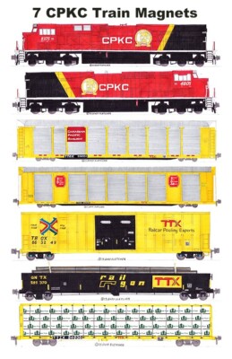 CPKC TTX Rail Box, Rail Gon Freight Train 7 magnets Andy Fletcher | eBay