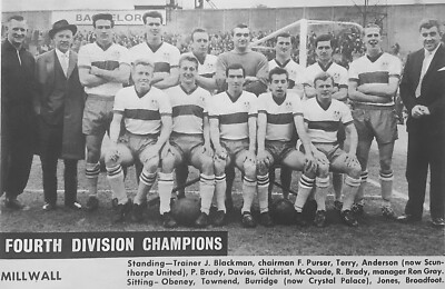MILLWALL FOOTBALL TEAM PHOTO 1961-62 SEASON | eBay UK