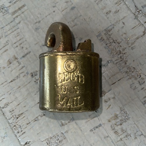 USPS Reg'd Mail **L**Lock Postal Rotary Padlock Post Registered no Key ...