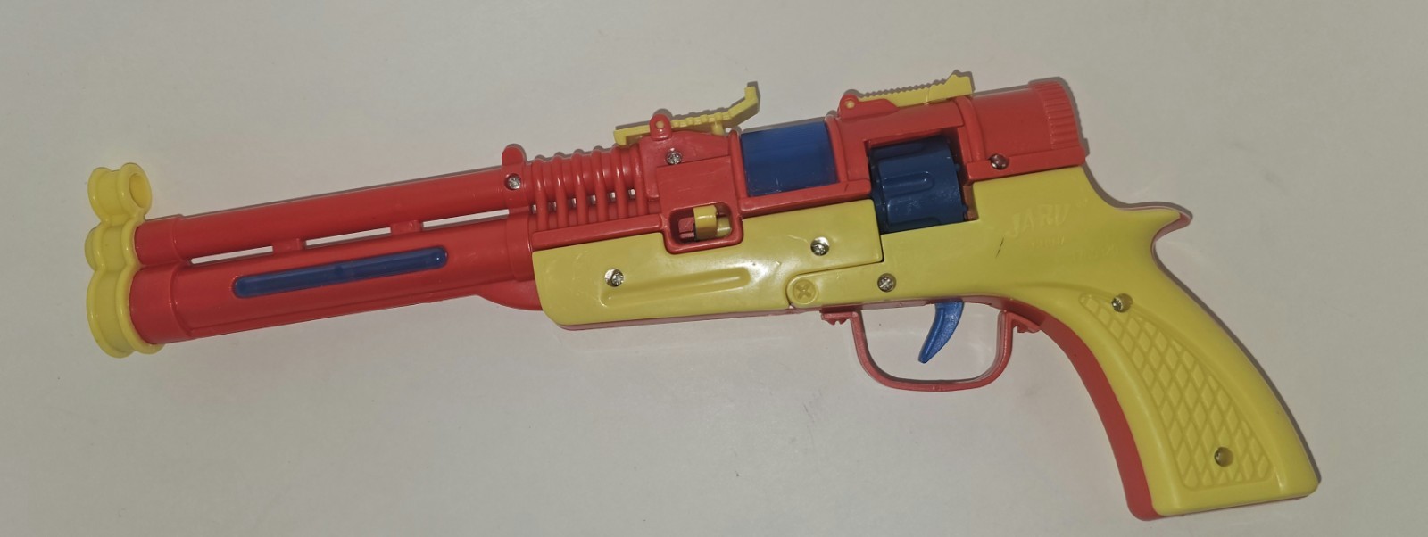 2011 Super Bang ENFORCER Toy Cap Gun LONG BARREL REVOLVER Ja-Ru USED | eBay