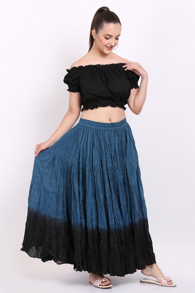 25 Yard Skirt 4 Tiered Tribal Gypsy Cotton Skirt Belly Dance ATS Skirt ...