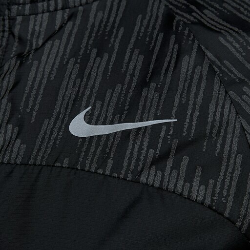 Nike Black Shield Flash Reflective Running Jacket Windbreaker Womens XS ...
