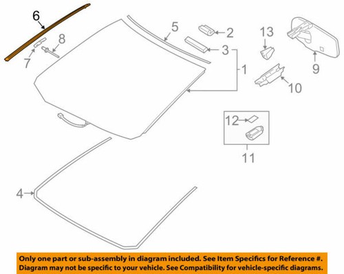 75536-78010 Toyota Moulding, windshield, outside lh 7553678010, New ...