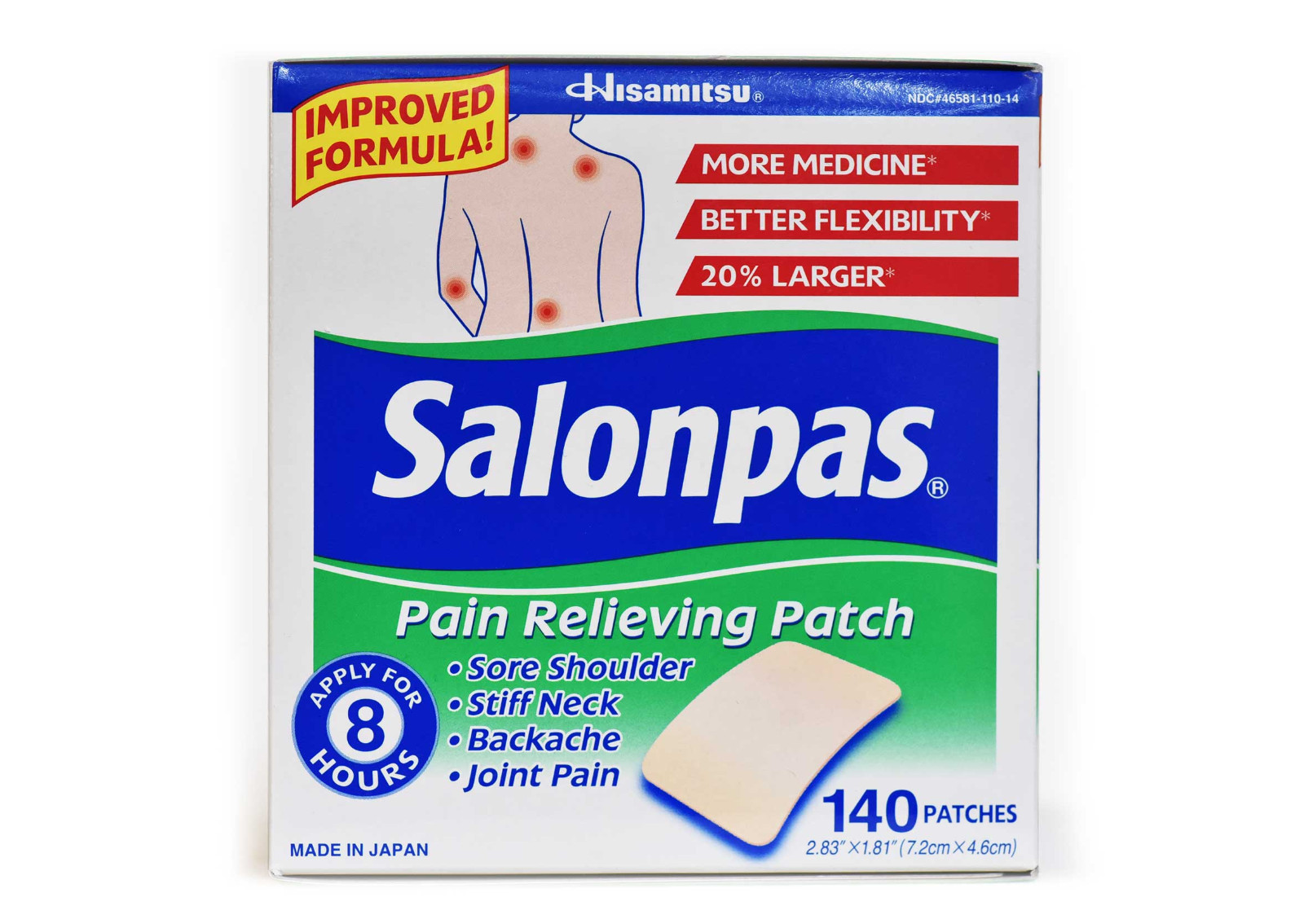 Salonpas Patch Pain Relieving 21 packs 420 Patches Made in Japan exp 09 ...