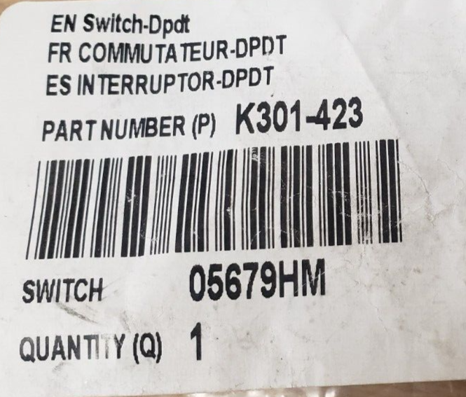 Kenworth Electronic Toggle DPDT Switch K301-423 | PACCAR OEM | K301423