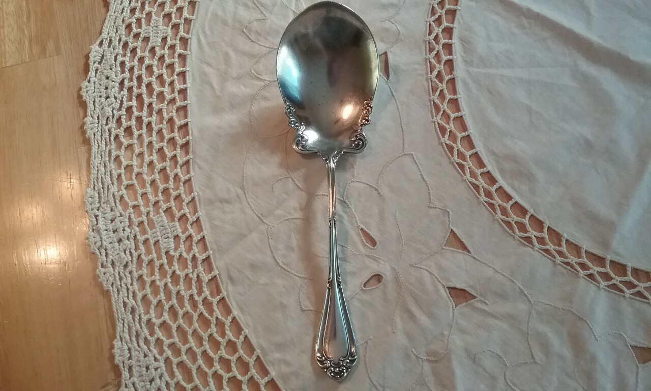 Antique Serving Spoon 1835 R.Wallace A1 Pat.1888 | eBay