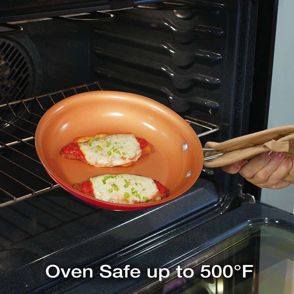 BulbHead (10824) Red Copper 10 PC Copper-Infused Ceramic Non-Stick ...