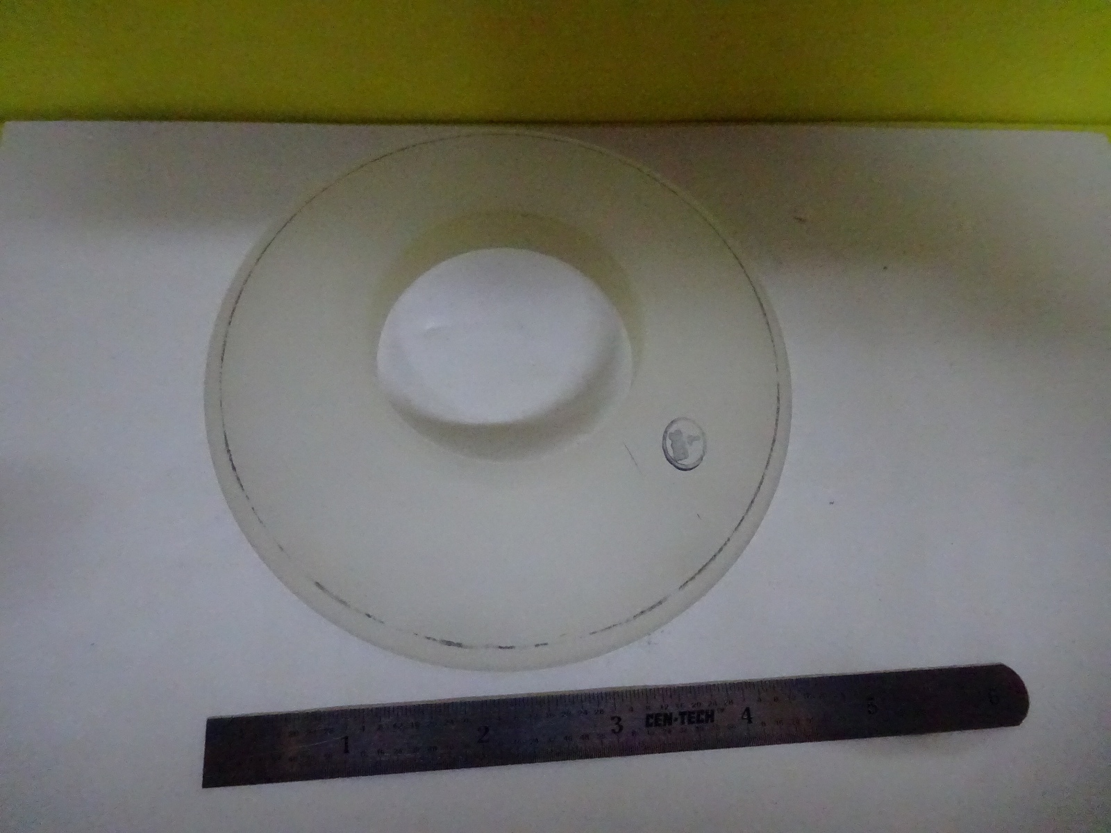 OPTICAL CONVEX CONCAVE DONUT FROSTED LENS MIL SPEC LASER OPTICS AS IS ...