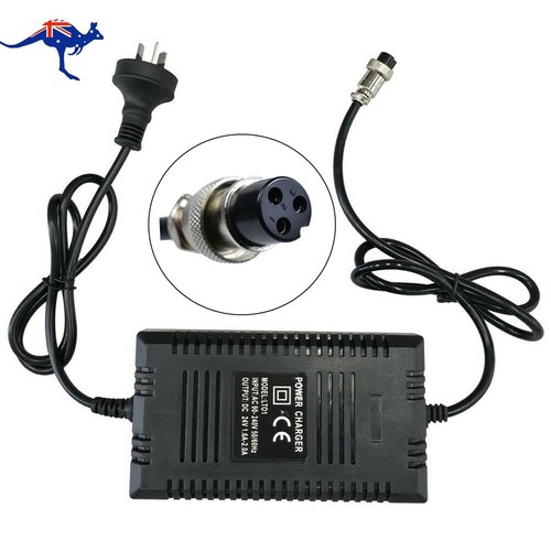 24V 1.8A 3Prong Battery Charger AU PLUG for Electric Scooter Razor Go ...