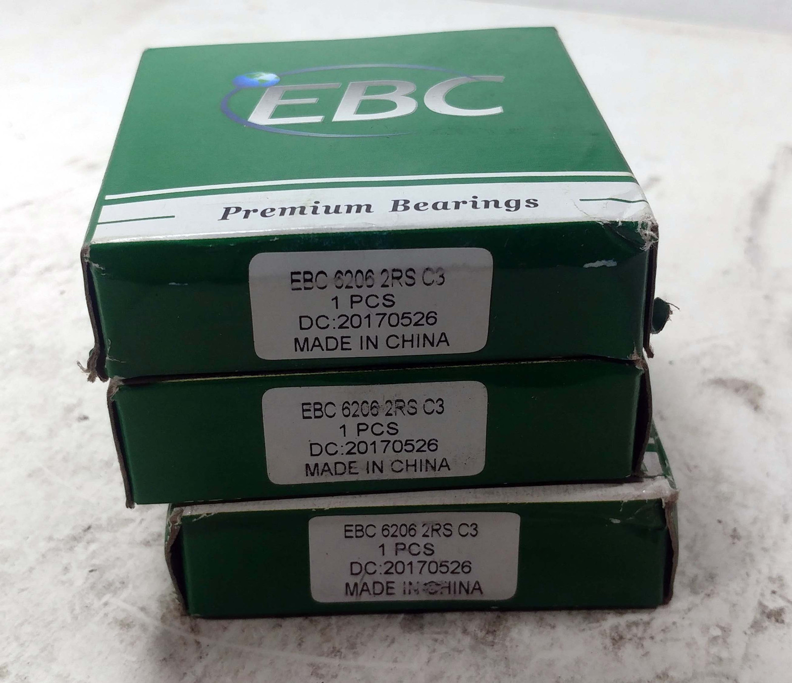 3 NEW EBC 62062RSC3 SINGLE ROW BALL BEARINGS NIB ***MAKE OFFER*** | eBay