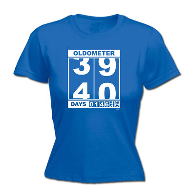 Oldometer Birthday 39 40 Womens T Shirt T-Shirt Novelty Gift tshirt ...