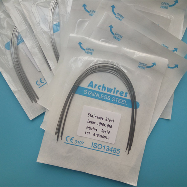 5 Pack Dental Arch Wires Orthodontic Stainless Steel Rectangular Ovoid ...