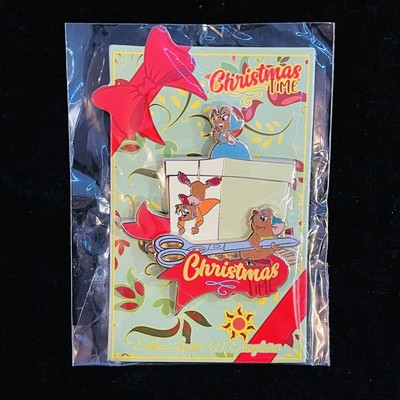 DLP Jaq Gus Suzy Christmas Time Event Present Scissor DLRP Cinderella ...