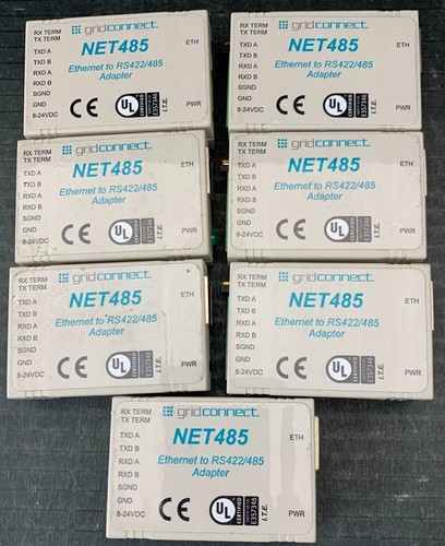 Lot of 7 Grid connect Net 485 Ethernet to RS422/485 Adapter FREE ...