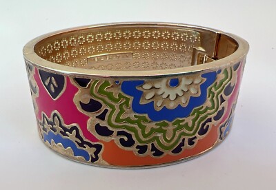 Vera Bradley Bracelet Multicolor Fold over Clasp Closure Floral Print 1 ...