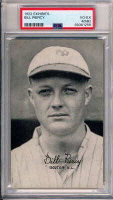 1922 Exhibits, Bill Piercy, Boston Red Sox, PSA4mk, Only 5 Higher | eBay