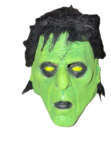 Officially Licensed Scooby Doo Frankenstein Neon Green Scary Mask Black ...