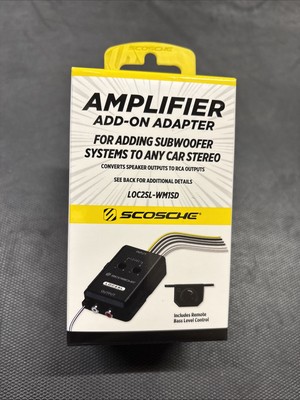 Scosche LOC2SL-WM1SD Car Stereo 2-Channel Audio Amplifier Add-On ...