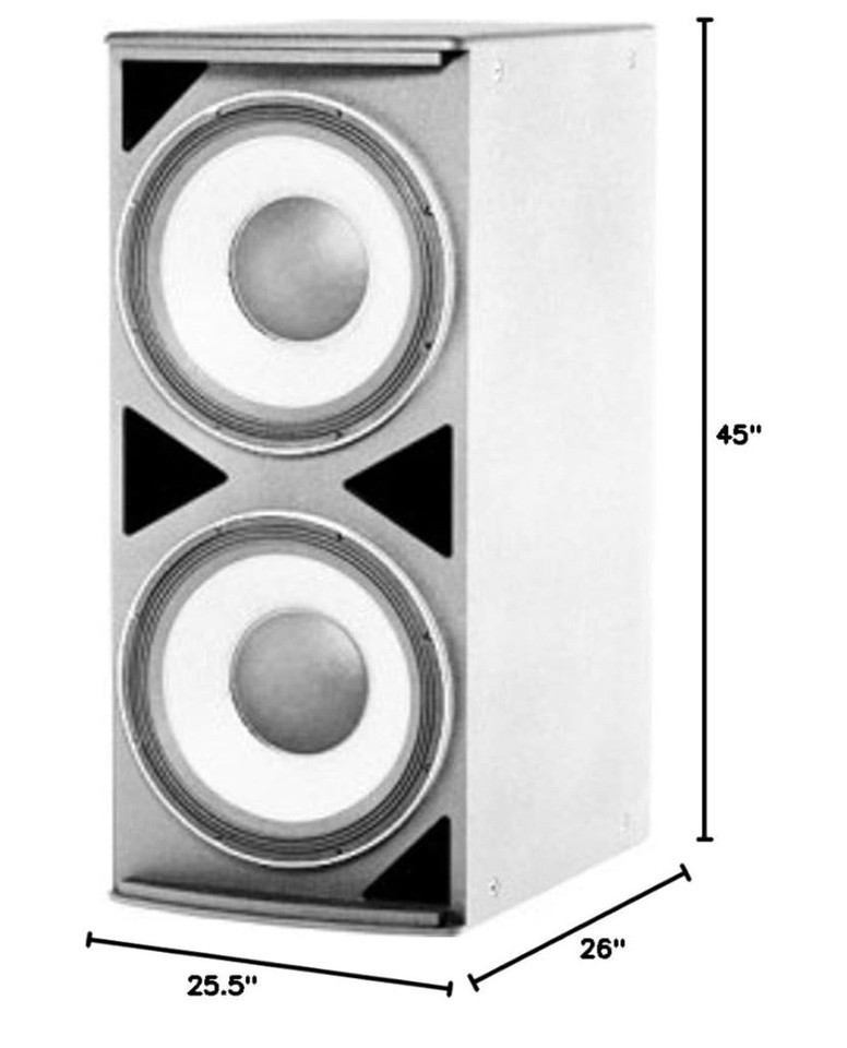 JBL ASB6128 High-Power Dual 18" 2400W Subwoofer White | eBay