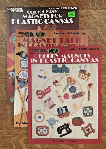 Sayings Hobby Quick Easy Magnets Plastic Canvas Pattern Leaflets Lot Of ...