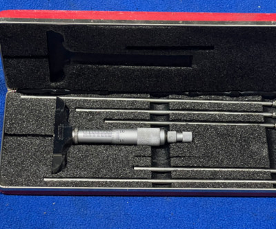 Depth Micrometer 0-6 Starrett 445-3" Base Q-900 | eBay