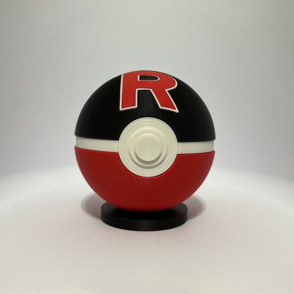 Team Rocket's Pokeball - TCG Inspired Replica Art Display Accessory ...