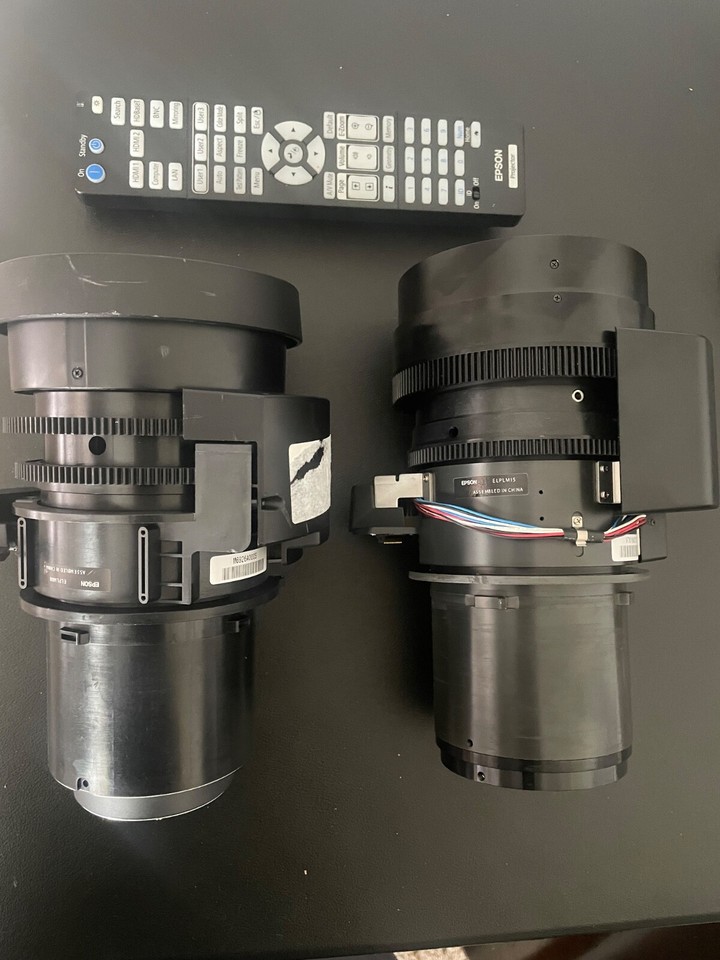 Epson ELPLM15 , ELPLM08 Projector Lens,+ Remote for L1405U , L1300U ...
