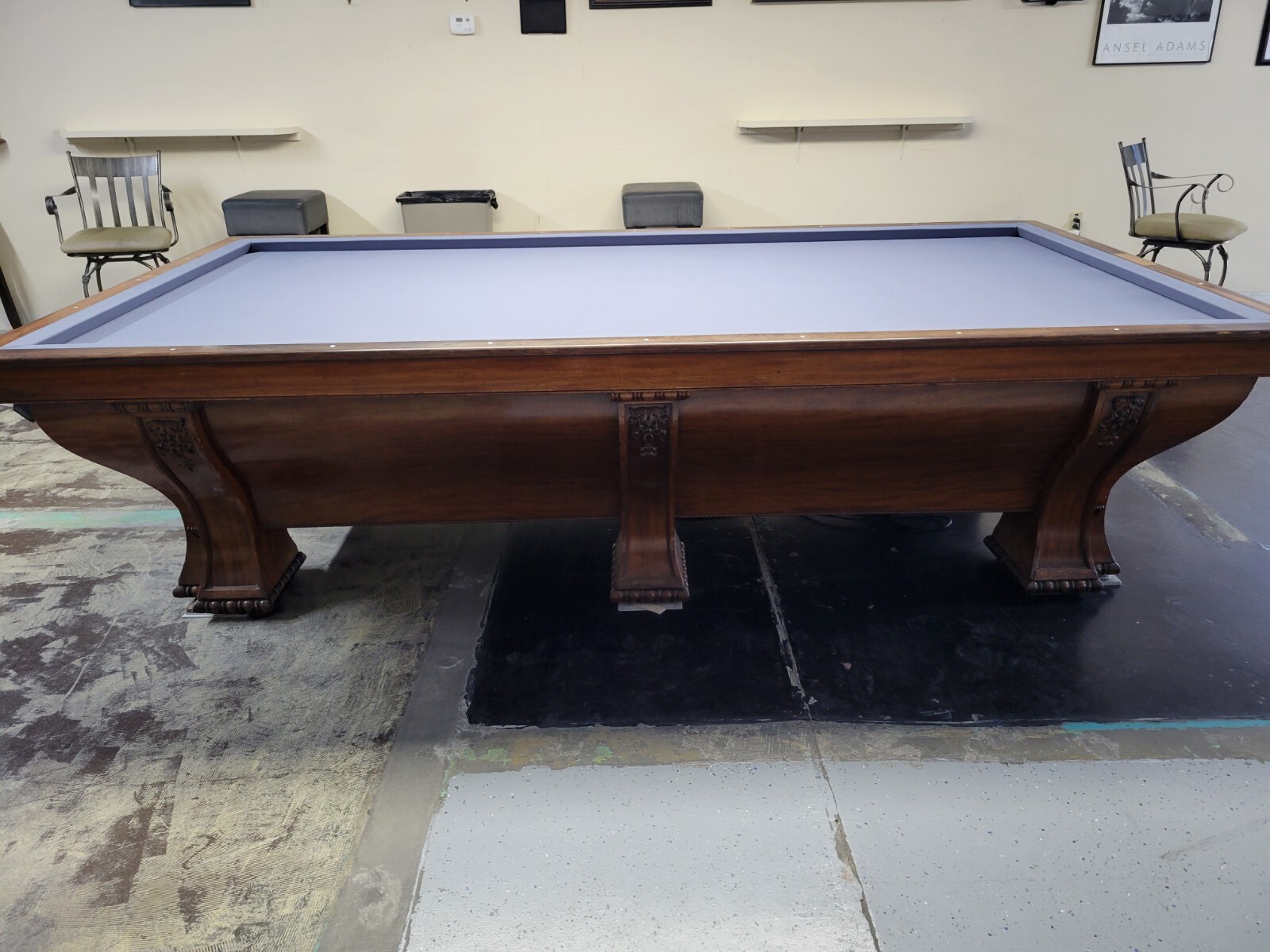 Antique 3 Cushion Billiard Table 5' x 10' | eBay