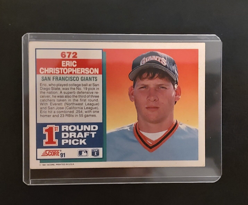 1991 Score - #672 Eric Christopherson (RC) for sale online | eBay