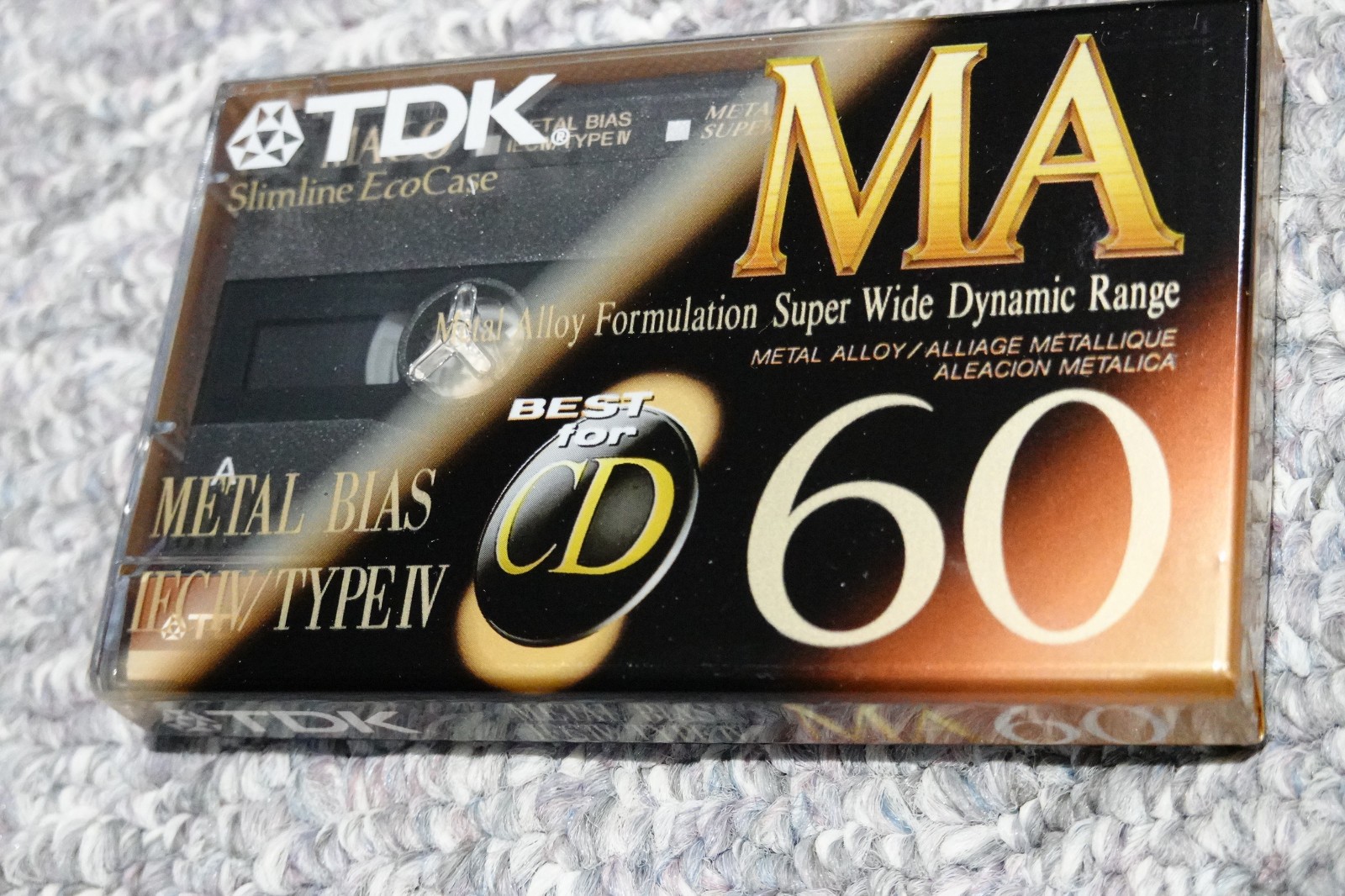 TDK MA-60 Metal Alloy Bias Type IV Blank Cassette Tape Sealed Box of 8 ...
