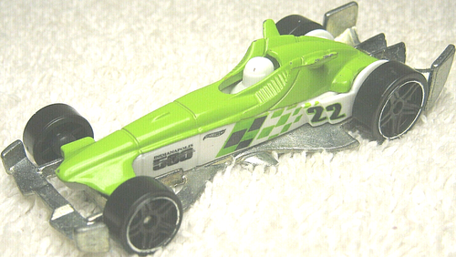 2003 HOT WHEELS F RACER #22 INDIANAPOLIS 500 GREEN & WHITE 1:64 DIECAST ...