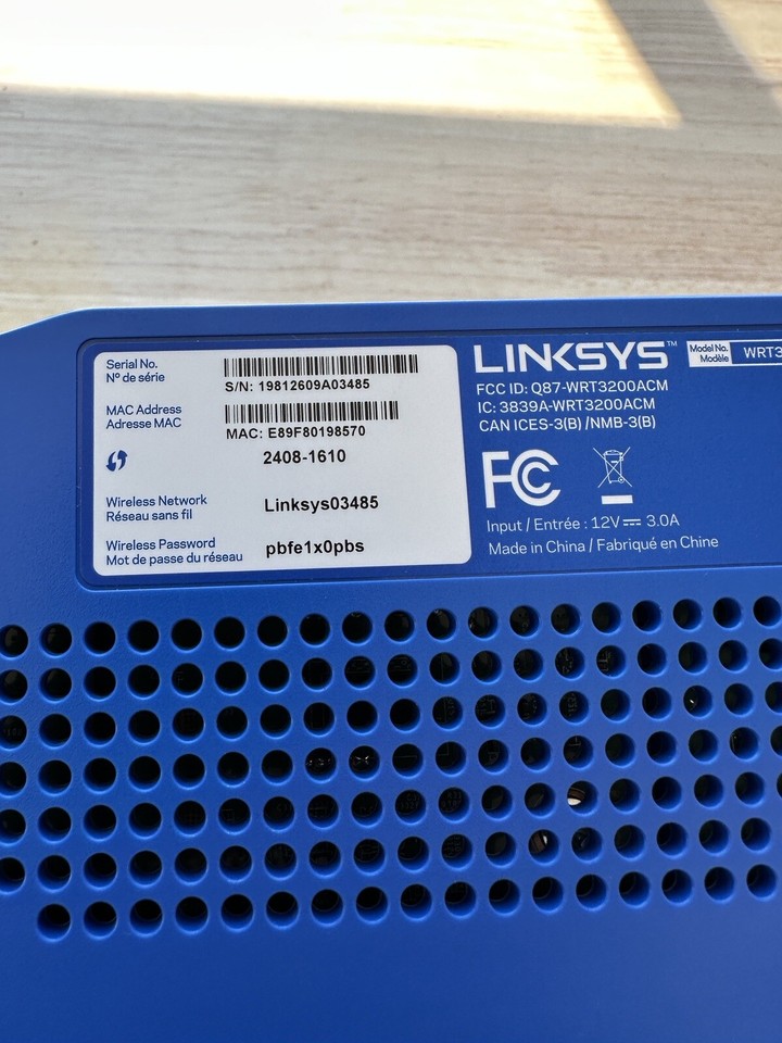 Linksys WRT3200ACM AC3200 Dual-Band Wi-Fi Router 745883714674| eBay
