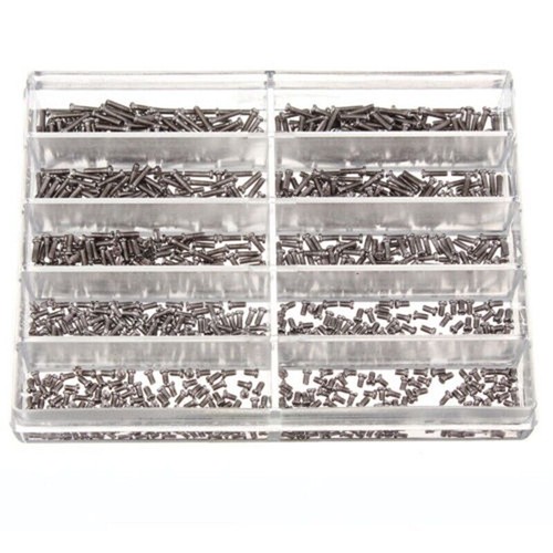 1000pcs Stainless Steel Watch Screw Assortment Kit 10 Sizes with ...
