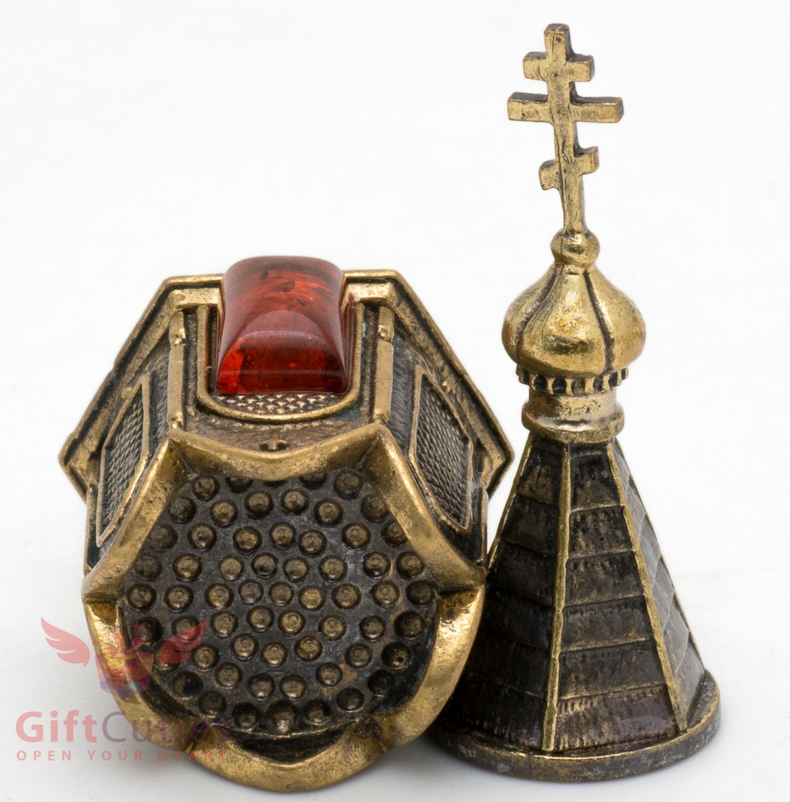 Brass Amber Thimble Eastern Orthodox Church Eukterion lid on a magnet ...