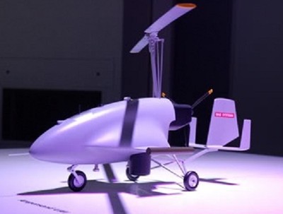 Ampersand UK BAE Systems UAV Autogyro Wood Model Replica Large Free ...