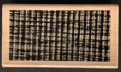 Paper Inspirations Woven Texture Rubber Stamp | eBay