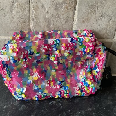 New Primark Rainbow Pink Sequin Flip Makeup Storage Bag | eBay UK