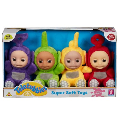 Teletubbies Super Soft & Cuddly Plush Toys Full Set Of All 4 ...