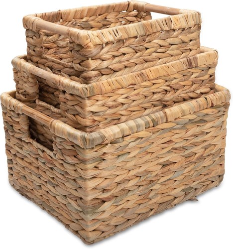 Rectangular Hyacinth Storage Basket | eBay