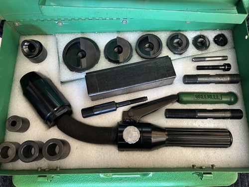 Greenlee 7706SB Quick Draw Flex 8-Ton Hydraulic Knockout Kit w ...