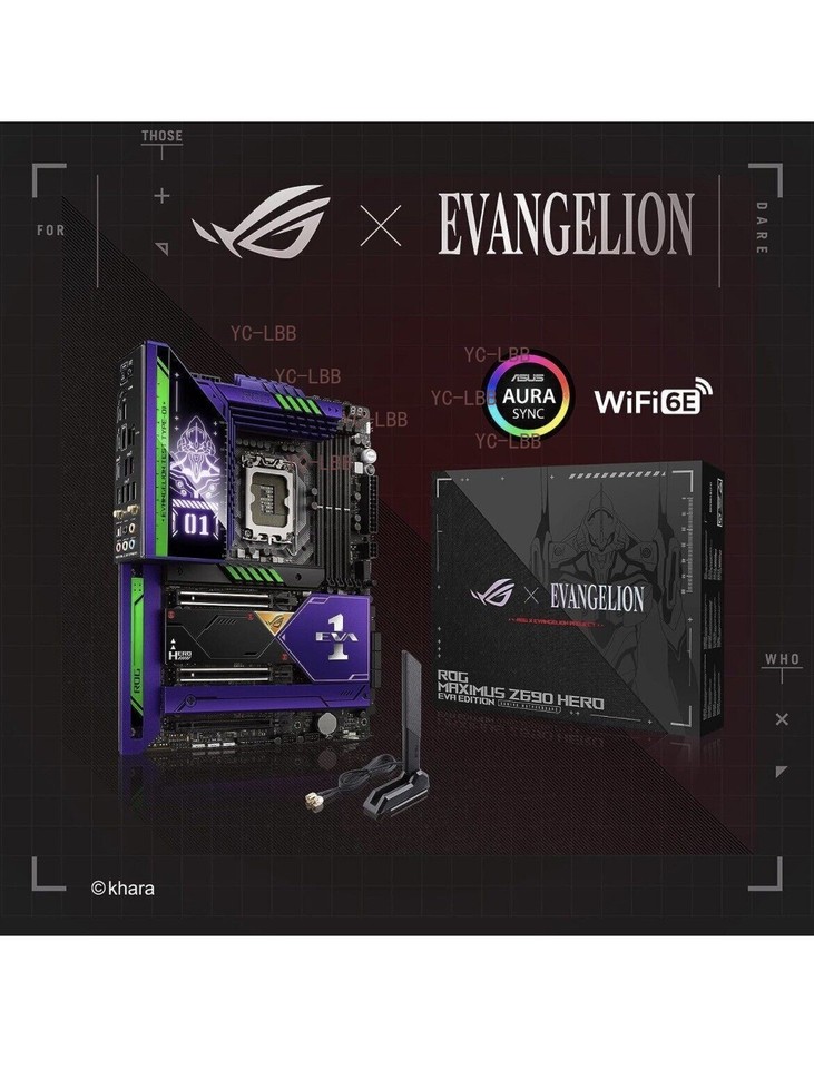 Asus ROG MAXIMUS Z690 HERO EVA(ROG x Evangelion)Z690 ATX Gaming ...