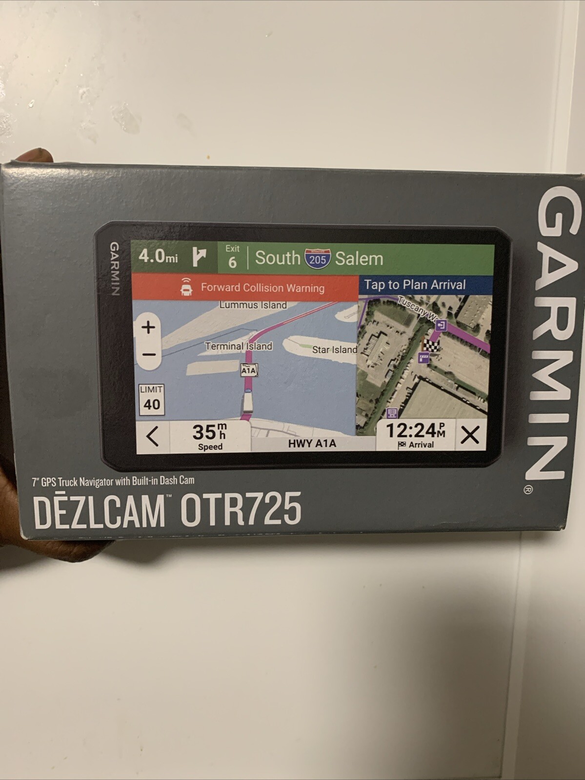 Garmin dezl OTR 725 7" Trucking GPS with Built-in Dash Cam 7" Black | eBay