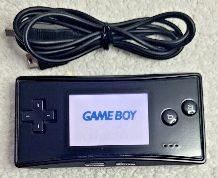 Nintendo GameBoy Micro Black Handheld System Console w/ Charger ...