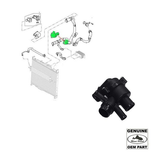 LAND ROVER THERMOSTAT RANGE SPORT LR4 DIESEL 3.0L V6 LR033675 OEM | eBay