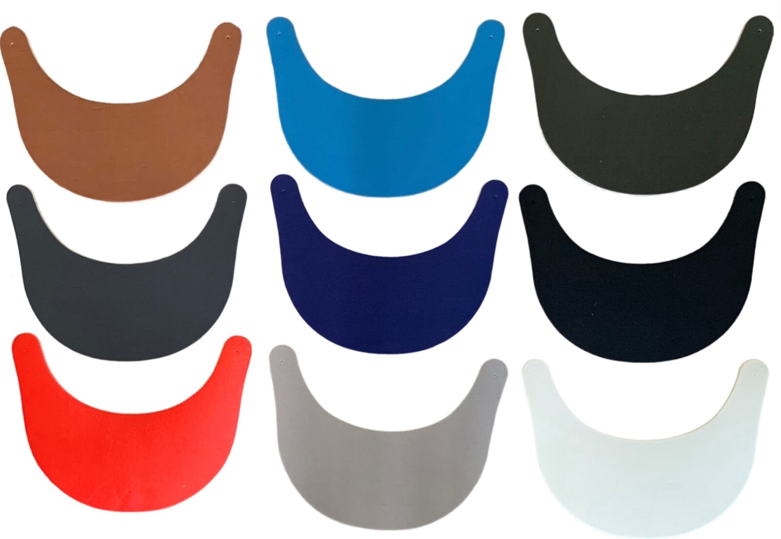 Plain Solid Color Foam Visors, No Pinch, Adj. Spiral Cord, Your Choice ...