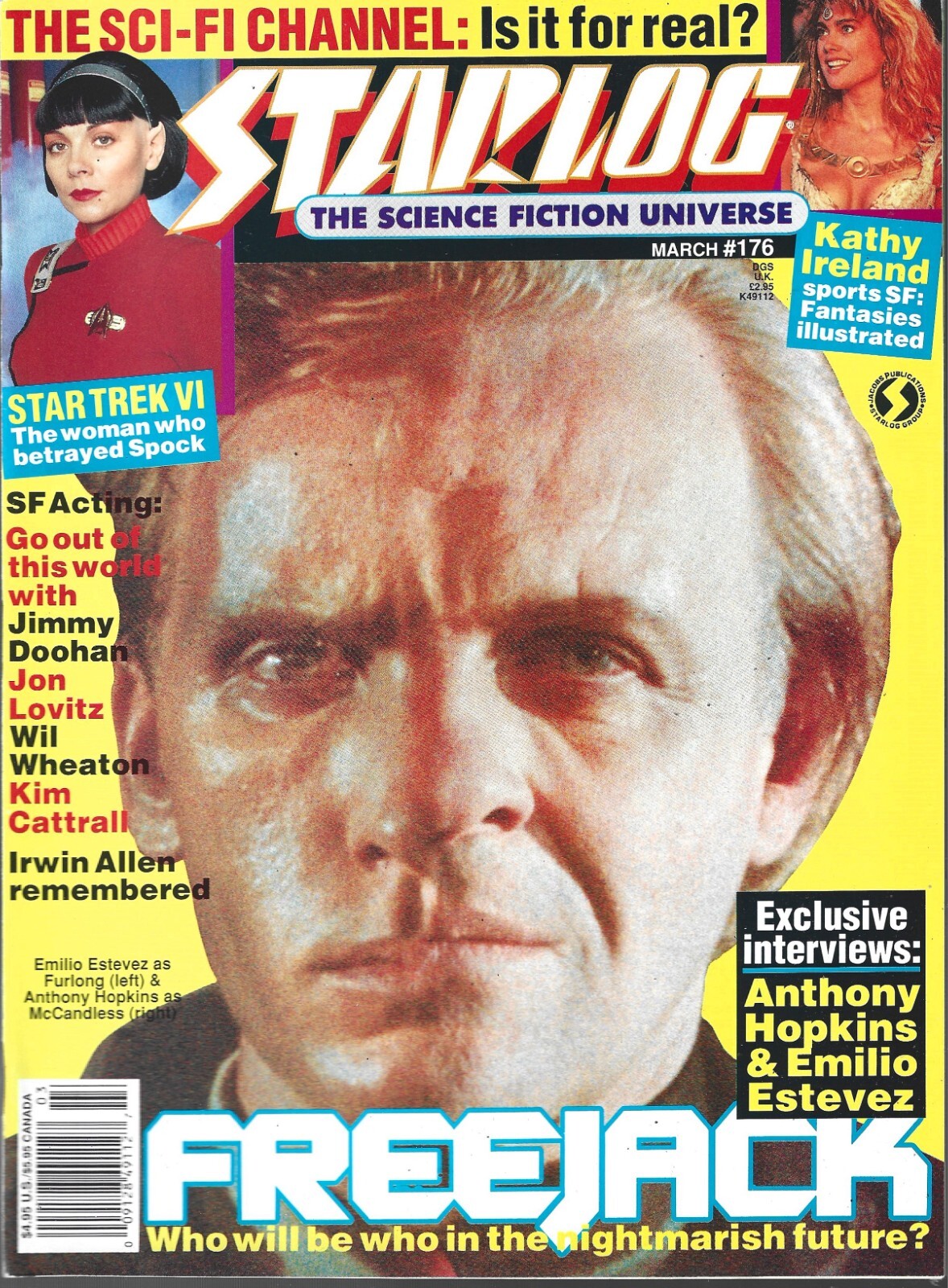 STARLOG MAGAZINE #176 (VF) FREEJACK, KATHY IRELAND, STAR TREK VI | eBay