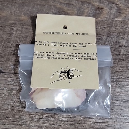 Outdoor Flint Fire Starter Steel Striker Kit Primitive Fire Starter ...