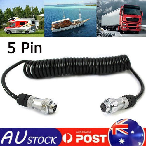 Heavy Duty Trailer Cable Suzy Coil 5PIN Connector for Caravan Reverse ...